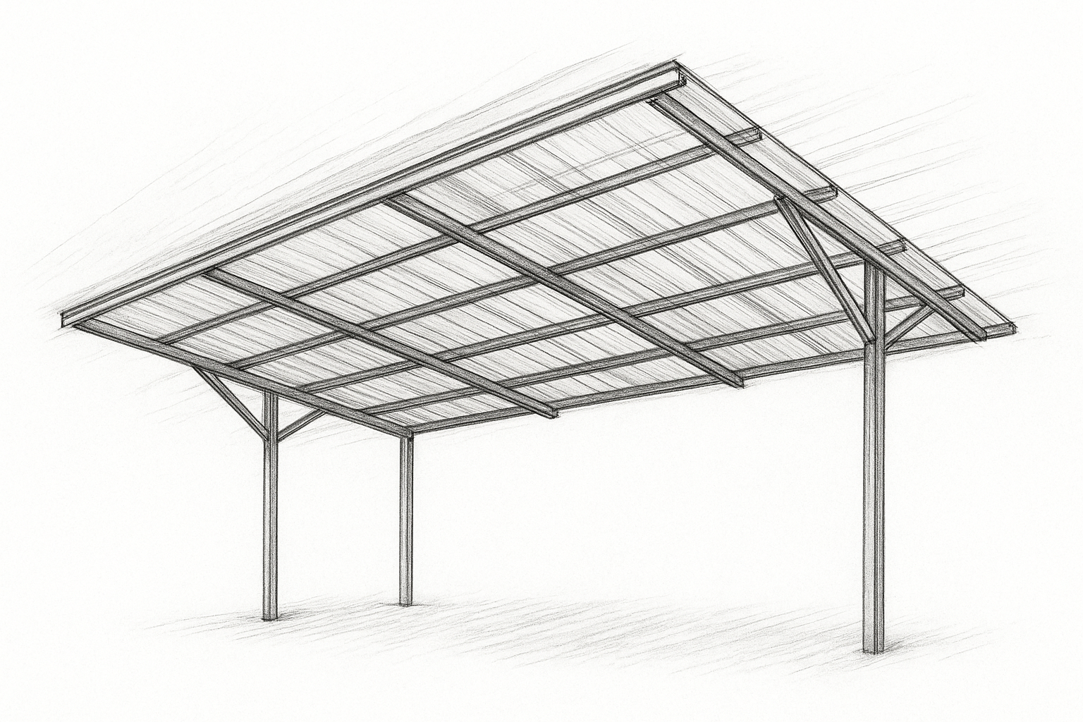10 Model Gambar Sketsa Kanopi Baja Ringan - Dokter Kos