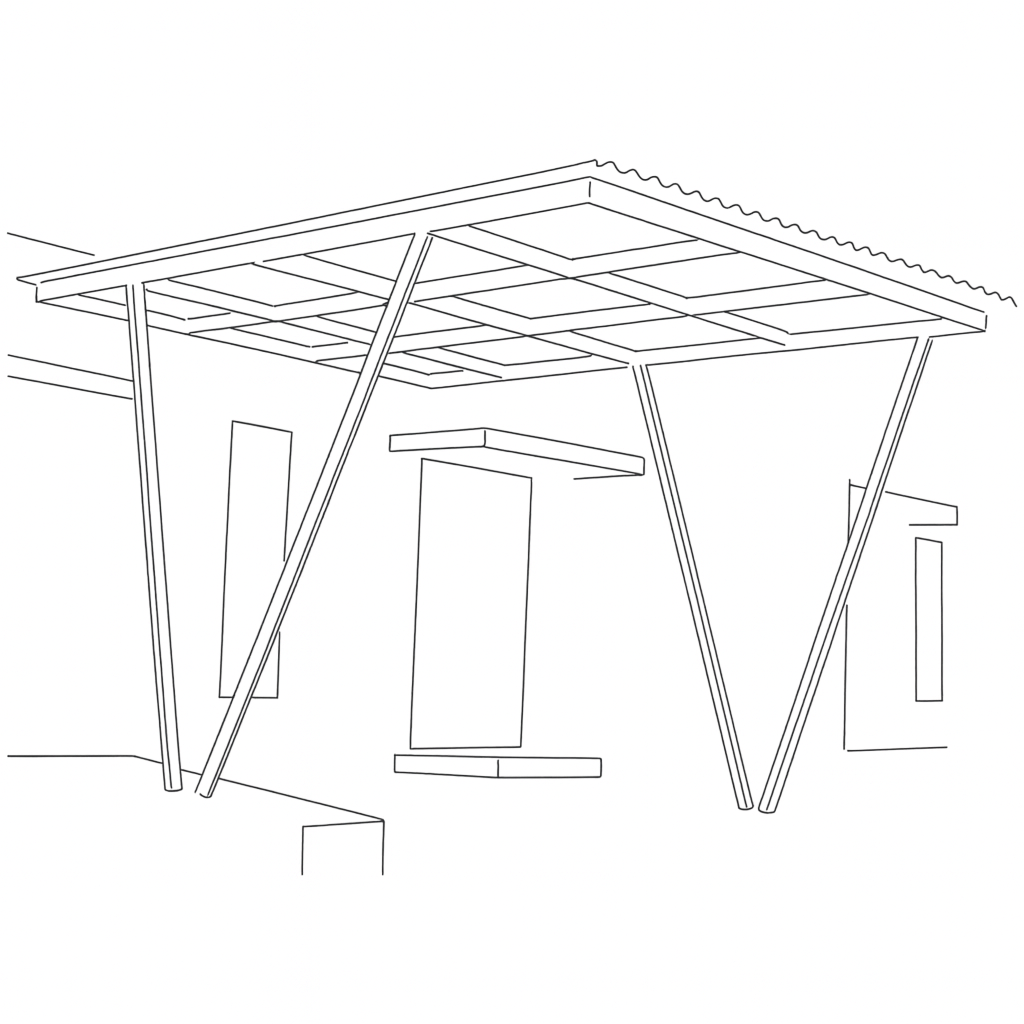 10 Model Gambar Sketsa Kanopi Baja Ringan - Dokter Kos